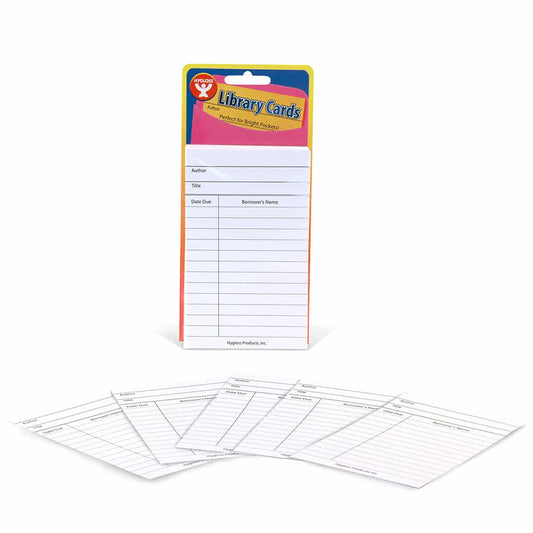 Library Cards | Hygloss Products