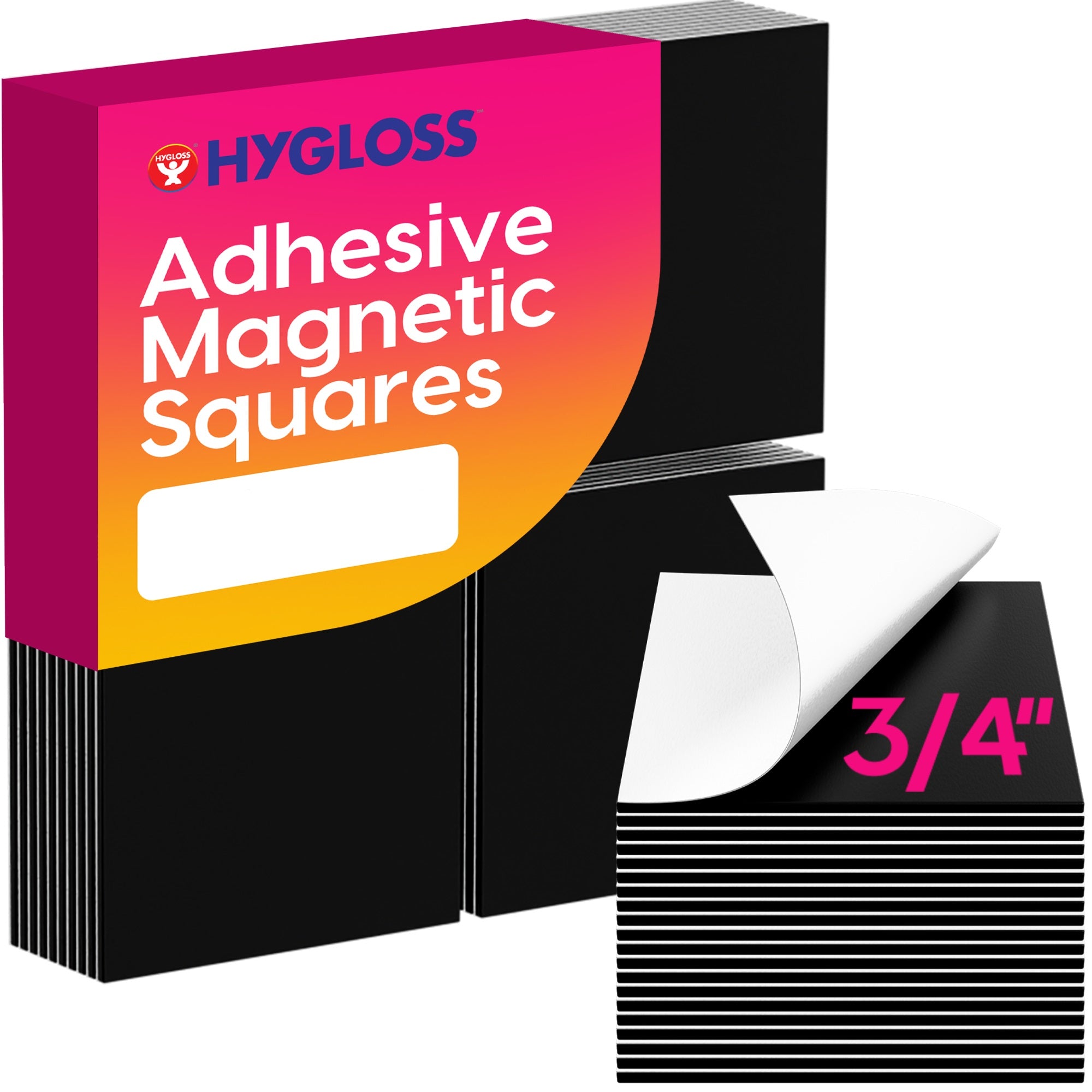 Self Adhesive Magnetic Squares | Hygloss Products