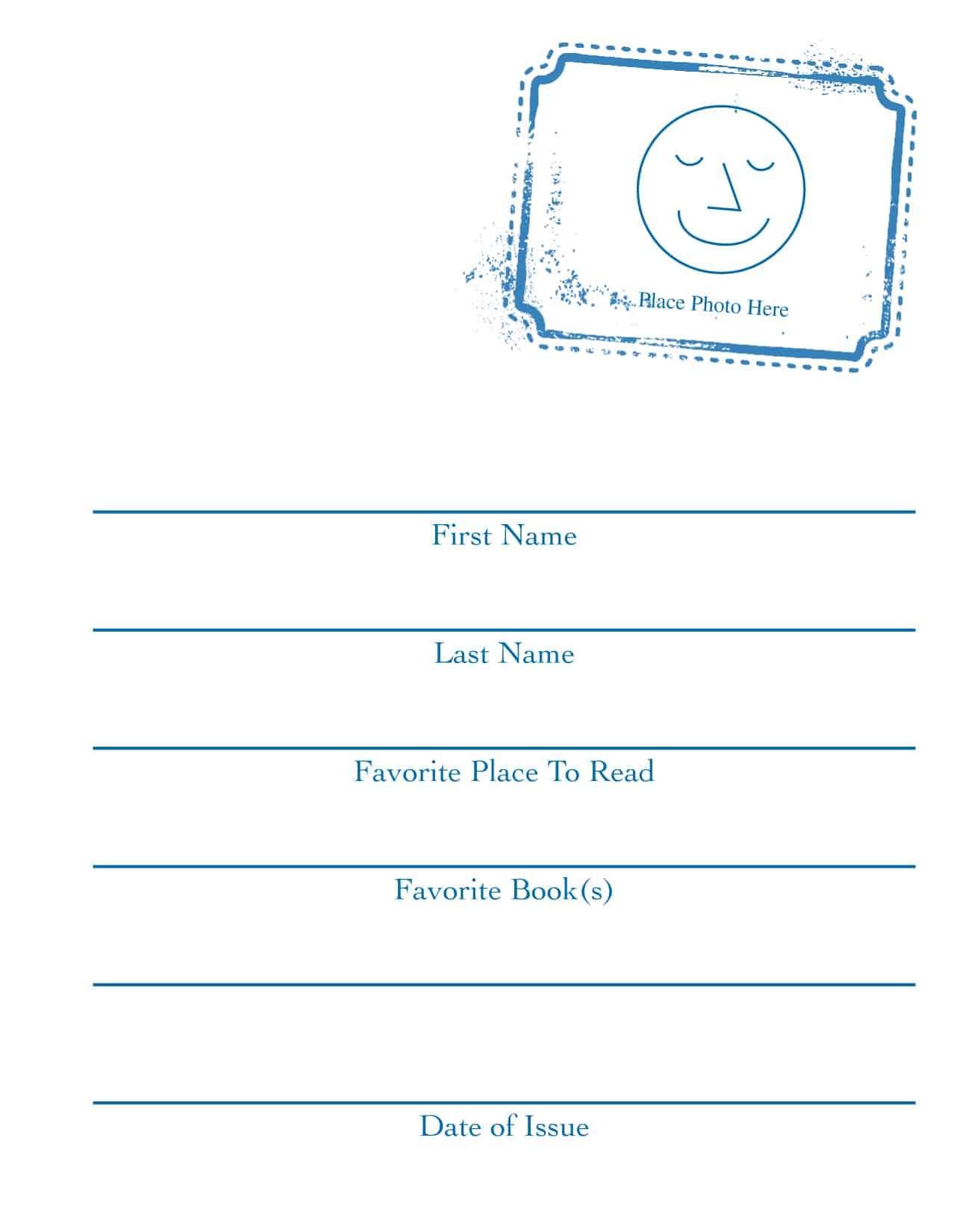 Kids Reading Log Book | Passport to Reading | Hygloss Products