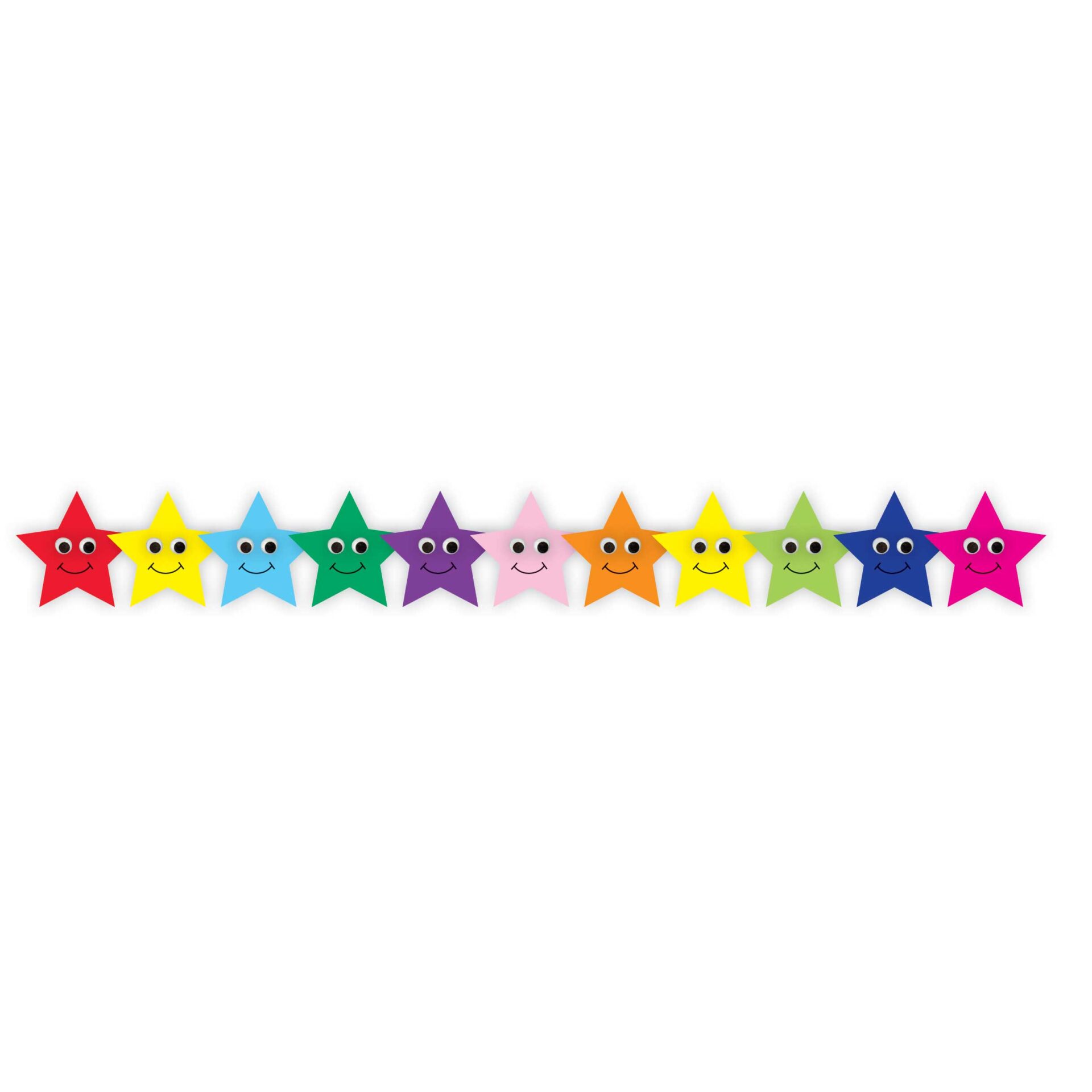 Multicolor Stars Classroom Border | Bulletin Board Decor | Hygloss